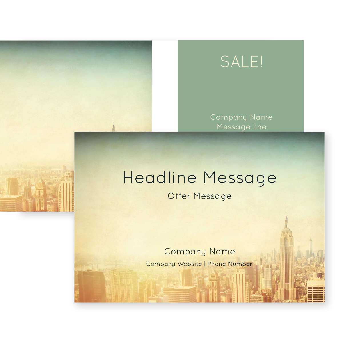 Big City Postcard 4x6 Rectangle Horizontal | Deluxe