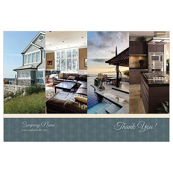 Four Panel Photo Postcard 5x7 Rectangle Horizontal | Deluxe