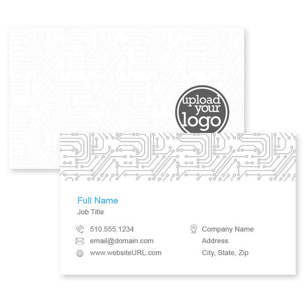 Schematic Business Card 2x3-1/2 Rectangle | Deluxe