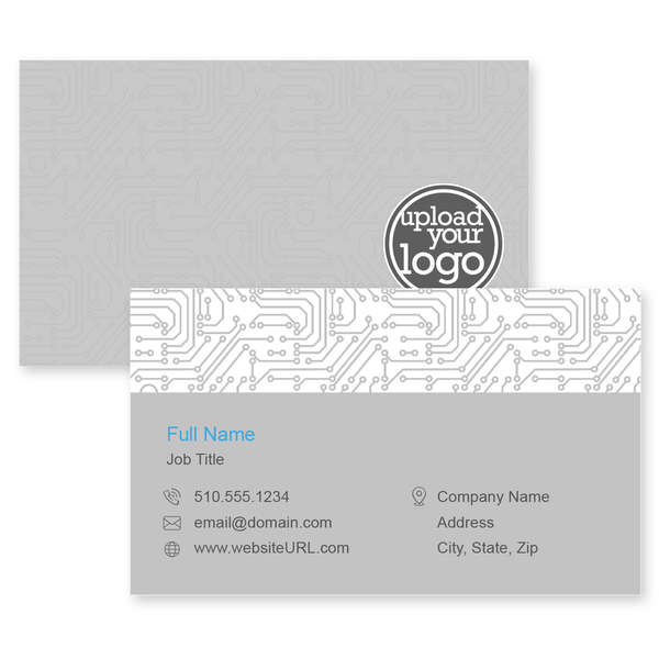 Schematic Business Card 2x3-1/2 Rectangle | Deluxe