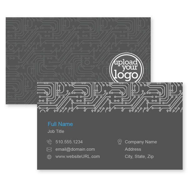 Schematic Business Card 2x3-1/2 Rectangle | Deluxe