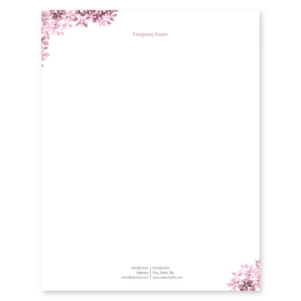 Pretty Posies Letterhead 8-1/2x11 | Deluxe