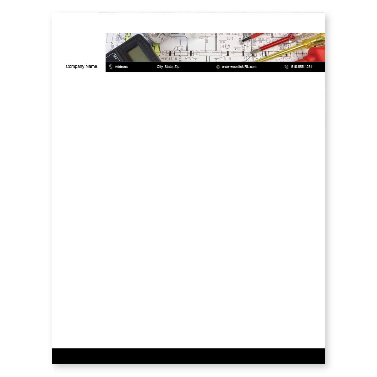 Order Custom It's Electric Letterhead 8-1/2x11 Online