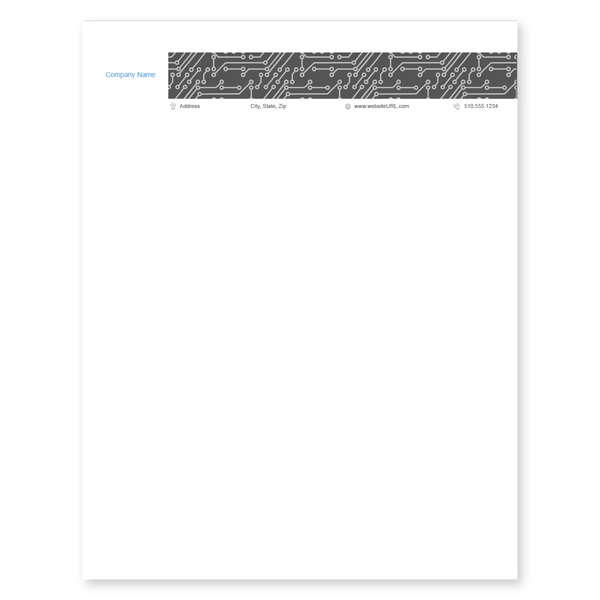 Schematic Letterhead 8-1/2x11 | Deluxe