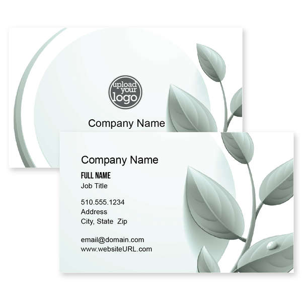 Leaf Spring Business Card 2x3-1/2 Rectangle Horizontal | Deluxe