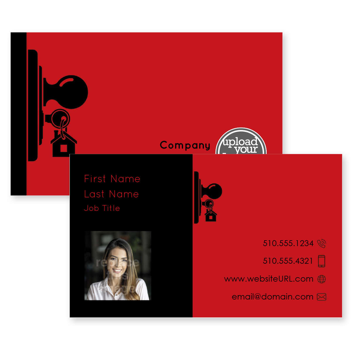 The Key Business Card 2x3-1/2 Rectangle Horizontal | Deluxe