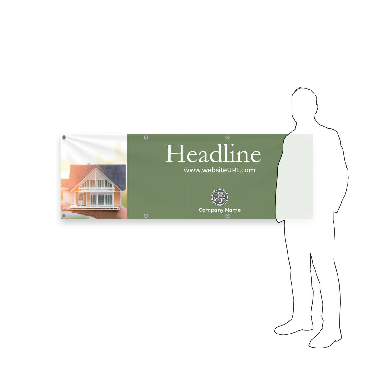 Picture This Vinyl Banner 2'x6' Rectangle Horizontal | Deluxe