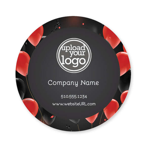 Balloons Sticker 3x3 Circle | Deluxe