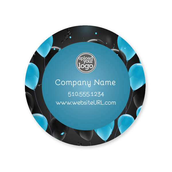 Balloons Sticker 2x2 Circle | Deluxe
