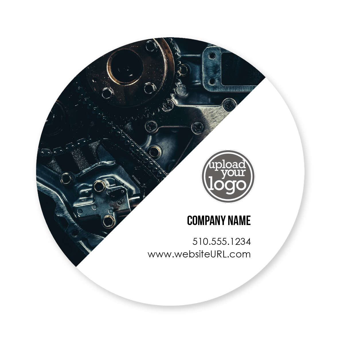 Auto Repair Sticker 3x3 Circle | Deluxe