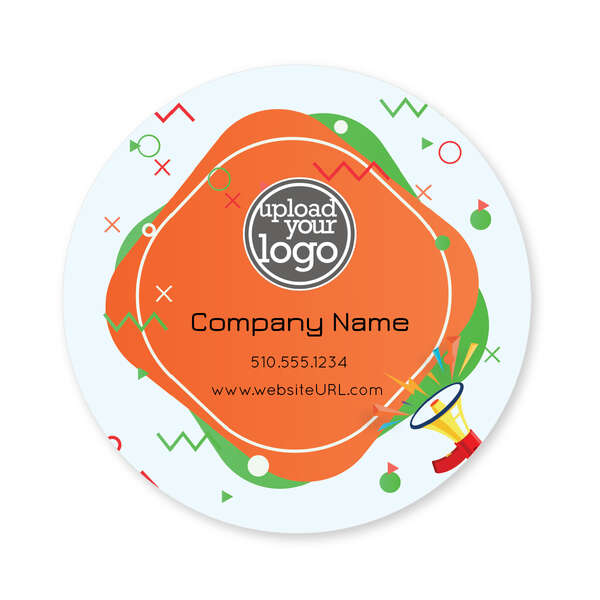 Announcement Sticker 3x3 Circle | Deluxe