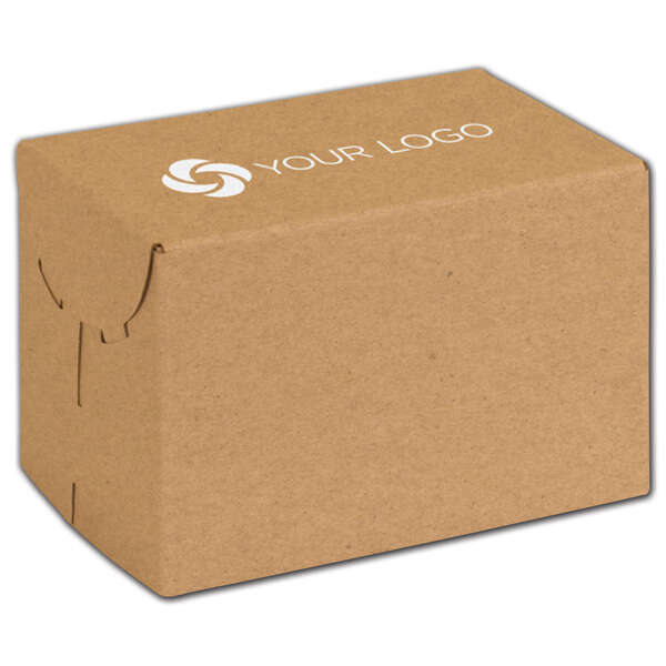 Natural Kraft Two-Piece Expandable Boxes, 6 x 4 x 4" | Deluxe