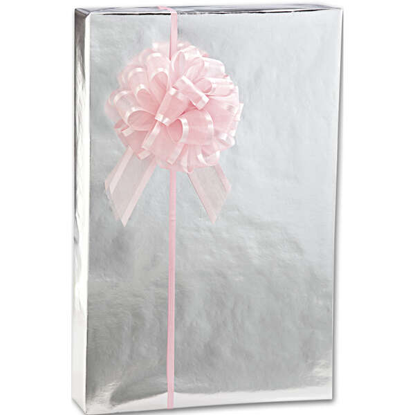 Silver Metallic Gift Wrap, 24" x 100' | Deluxe
