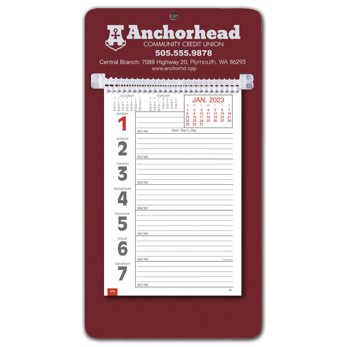 Custom Weekly Memo Wall Calendar - 2016 | Deluxe.com