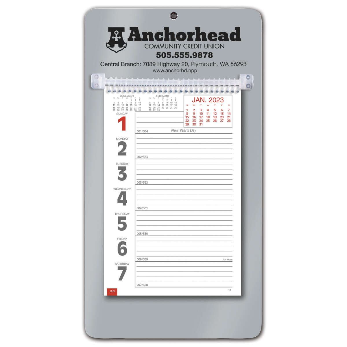 Custom Weekly Memo Wall Calendar - 2016 | Deluxe.com