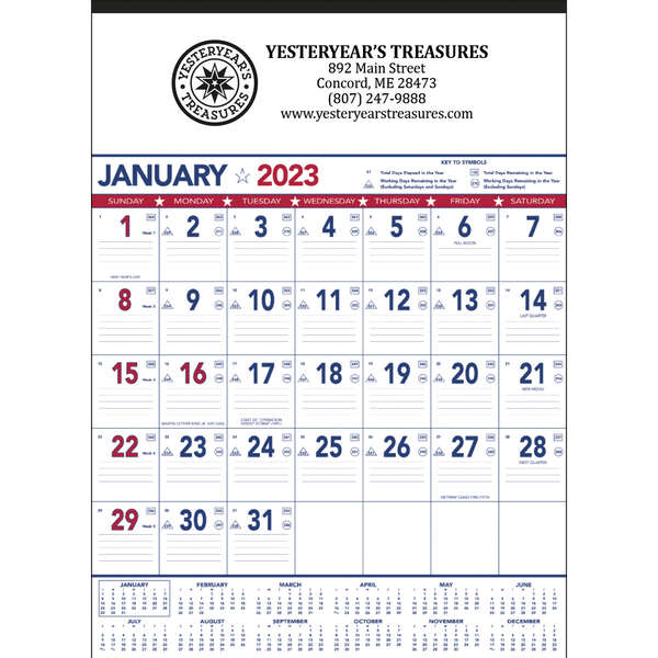 Patriotic Contractor Memo 13-Sheet Calendar - 2023 | Deluxe