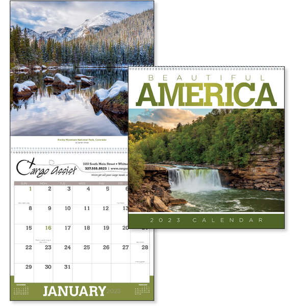 2023 Beautiful America Spiral Calendar II | Deluxe