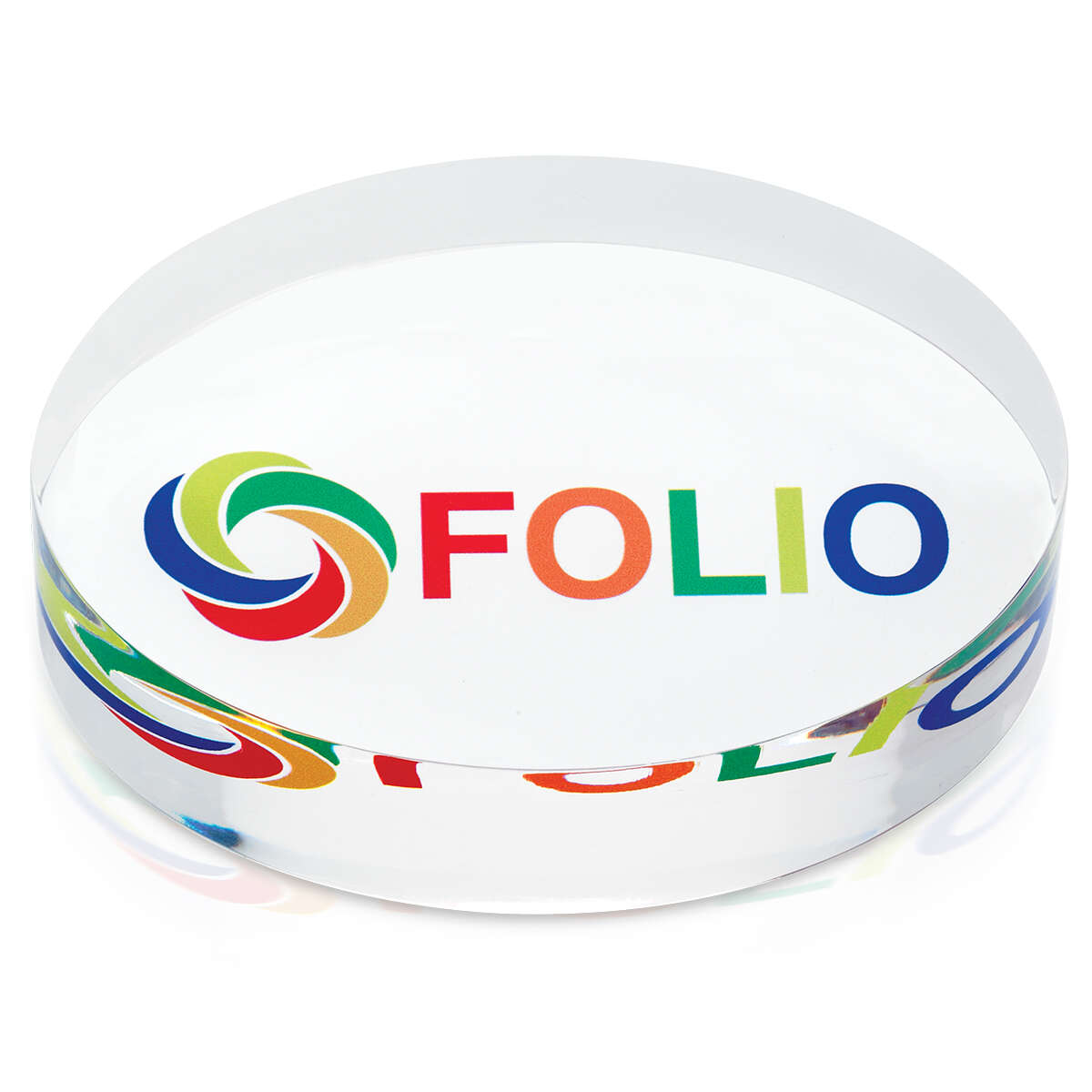 Oval Acrylic Paperweight | Deluxe